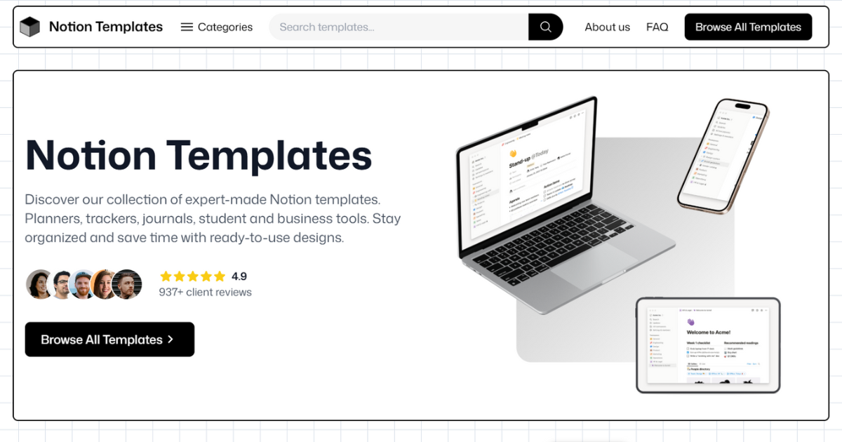 Best Free & Premium Notion Templates | Notion Templates
